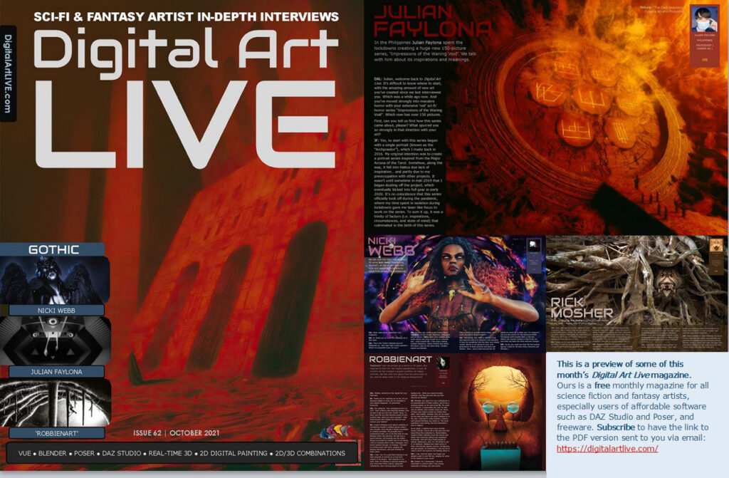 Read Issue 62 of Digital Art Live Magazine | Digital Art Live